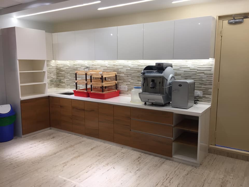 Office Pantry – Shellcraft Solid Surface Furniture & Projects